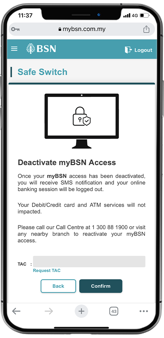 Safe Switch | BSN Malaysia