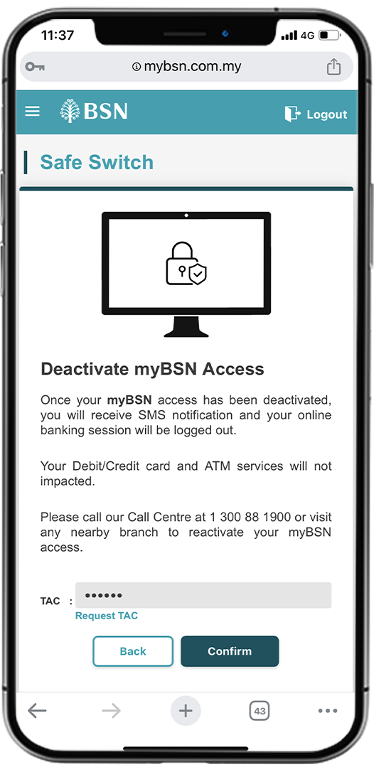 Safe Switch | BSN Malaysia