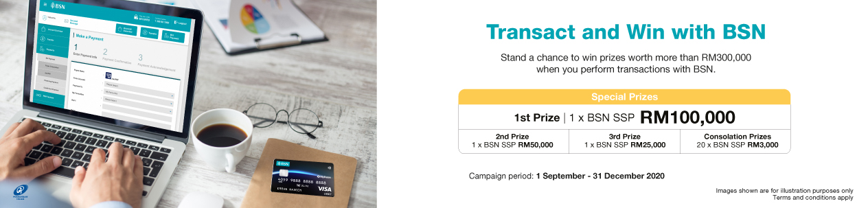 "Transact & Win with BSN" Campaign Winners | BSN Malaysia