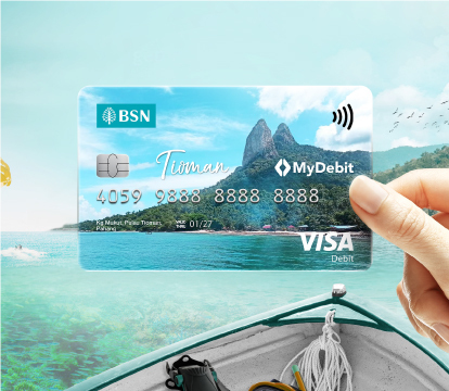 Mohon Kad Debit Tioman BSN edisi terhad dan nikmati Pulangan Tunai sehingga RM30! | BSN Malaysia