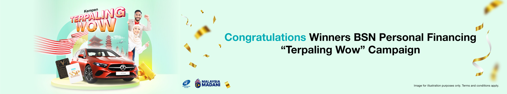 BSN Personal Financing “Terpaling Wow” Campaign – Winners’ announcement ...