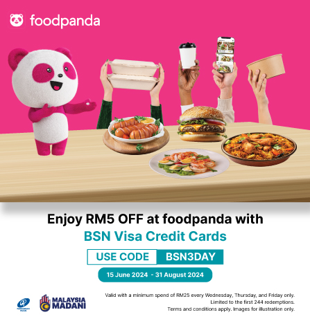 Enjoy RM5 OFF at foodpanda with BSN Credit Cards! | BSN Malaysia