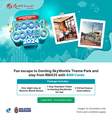 Enjoy room combo at Genting SkyWorlds Theme Park with BSN Cards | BSN ...