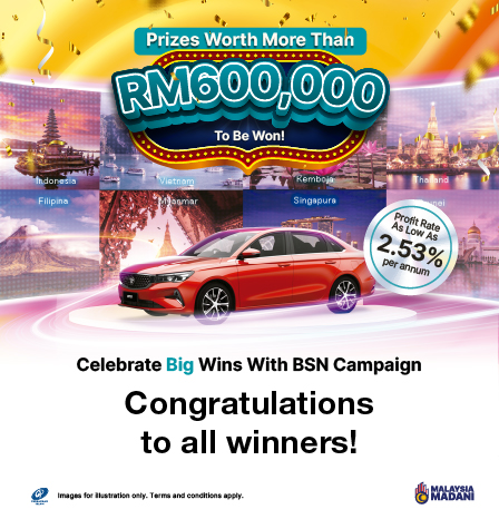 Celebrate Big Wins With BSN Campaign - Winners’ announcement | BSN Malaysia