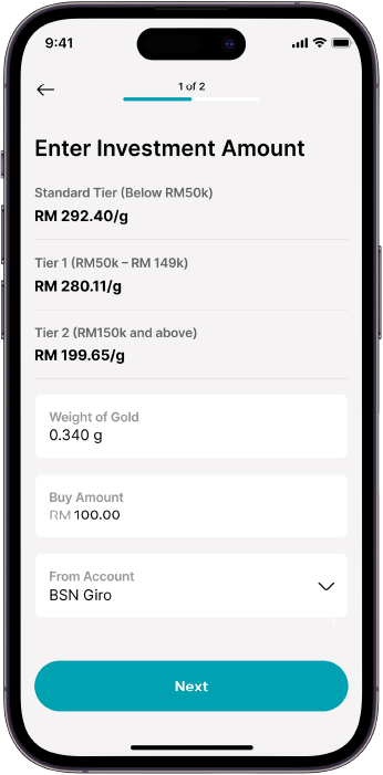 BSN MyGold Account-i | BSN Malaysia