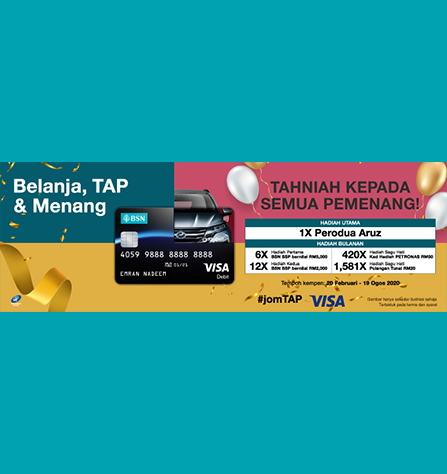 Pemenang Kempen Kad Debit Belanja, Tap & Menang | BSN Malaysia
