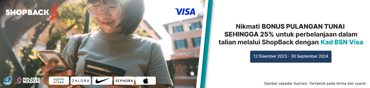 Pembelian dalam talian membawa ganjaran di ShopBack! Nikmati Bonus Pulangan Tunai sehingga 25% ...